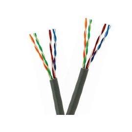 Cat6 UTP 24 AWG Cable, Grey 305Mtr/Roll PVC 305Mtr/Roll PVC
